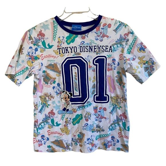 Disney | Tops | Disneyseatokyo Disney Womens Shirt Adult Med Lands ...